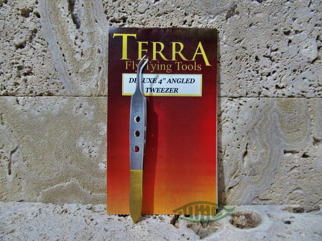 Terra Deluxe 4” Tweezers Angled