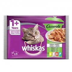 WHISKAS MULTIPACK Sos Casserole Mix 4x85gr