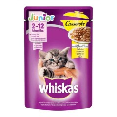 WHISKAS Sos Casserole Junior piletina 85gr