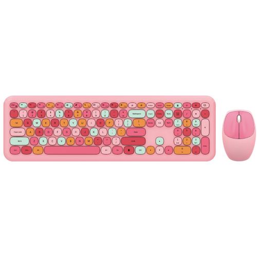 MOFII WL RETRO set tastatura i miš u PINK boji