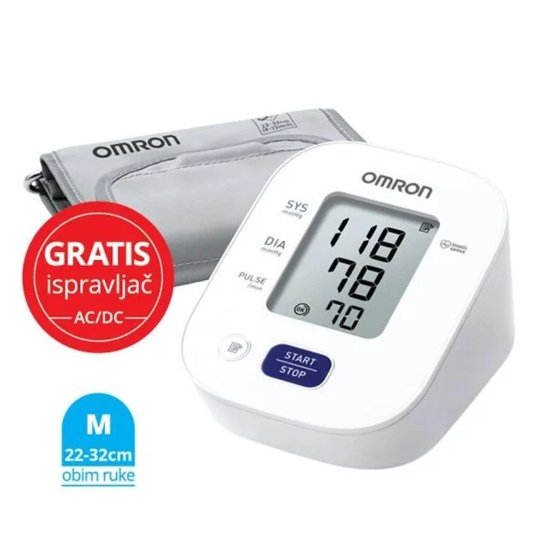 PRIZMA OMRON M2 Digitalni automatski aparat za merenje krvnog pritiska - sa ispravljačem
