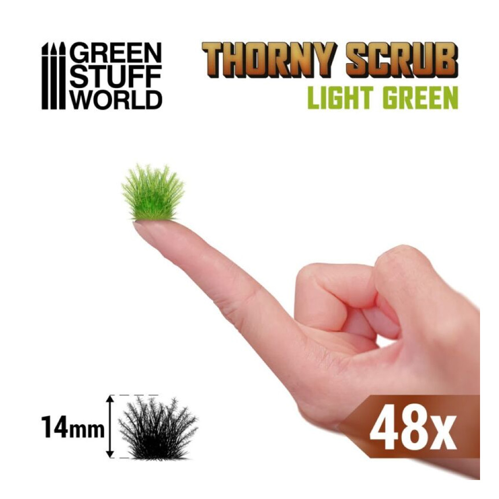 Thorny SPIKY Scrub - LIGHT GREEN