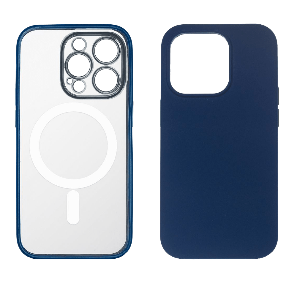 JUST IN CASE MAGPL110BL 2u1 transparentna/plava - Zaštitna maska za iPhone 14 Pro