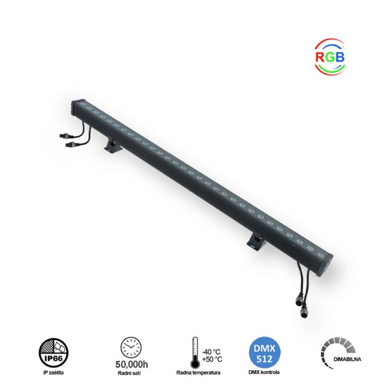 LED REFLEKTOR JM-059 72W-RGBW 4in1-3000K-IP66-24V