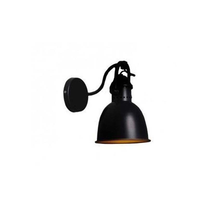 RUSTIK 15 ZIDNA LAMPA DSWL84 1*E27 CRNA