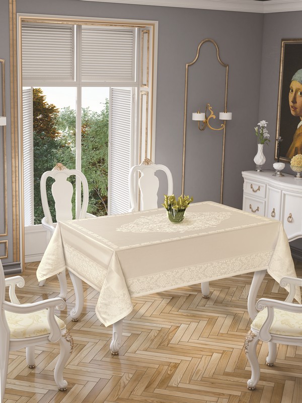 Stolnjak GOLD ETAMIN 150x220cm - Cream