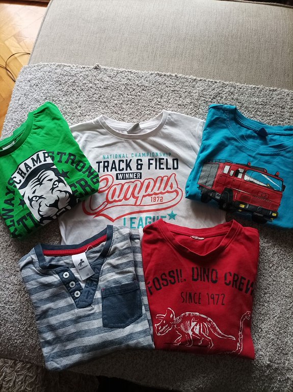 Paket za dečaka 5 godina, četiri bluze i majica