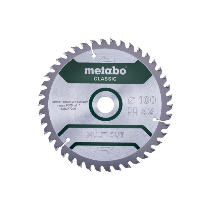 Metabo List kružne testere univerzalni Multi-Cut Classic 165x20 42 zuba