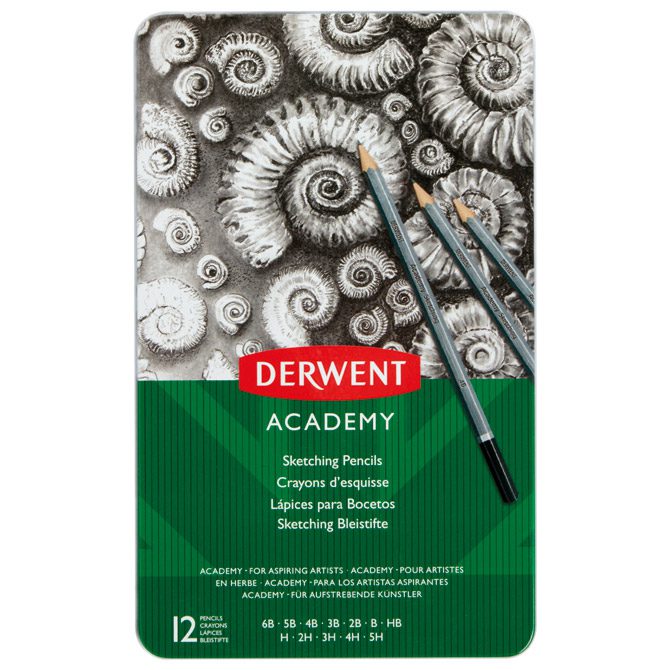 Olovke grafitne 5H-6B pk12 Academy Derwent 2301946