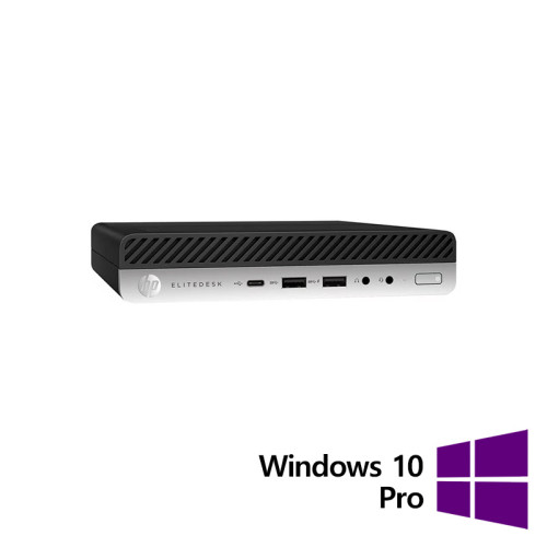 HP 800 G3-mini PC/i5-7500T/8gb/256ssd nvm /win 10 licencni