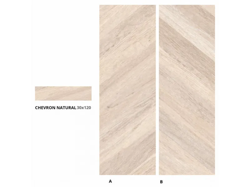 SA HERITAGE CHEVRON NATURAL B 30X120 1.07m2