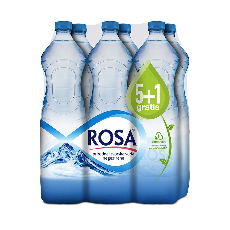 Rosa voda 1.5 l pet ambalaža paket 5+1 gratis Vlasinka