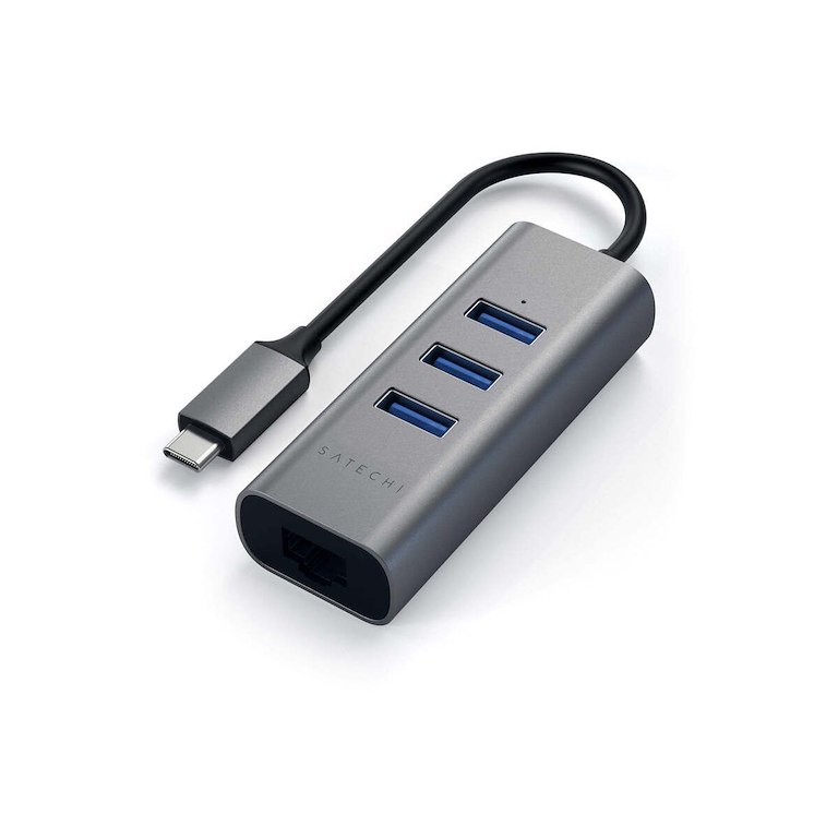 Satechi TYPE-C 2-IN-1 USB HUB WITH ETHERNET