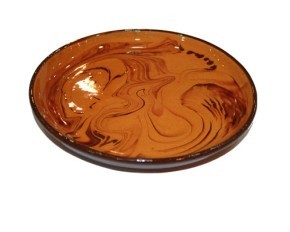Tanjir ETNO - 26 cm plitki Braon miks dizajn