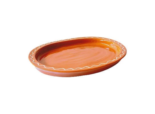 Tanjir ETNO - ovalni 26x19cm Braon dizajn