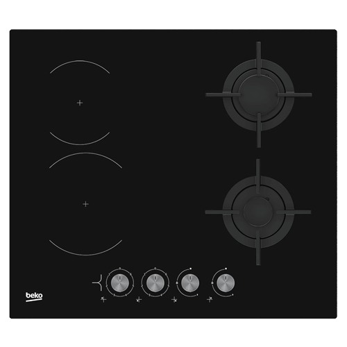 BEKO Ugradna ploča HILM 64222 S Crna, Kombinovana, Mehaničko (Prekidač)