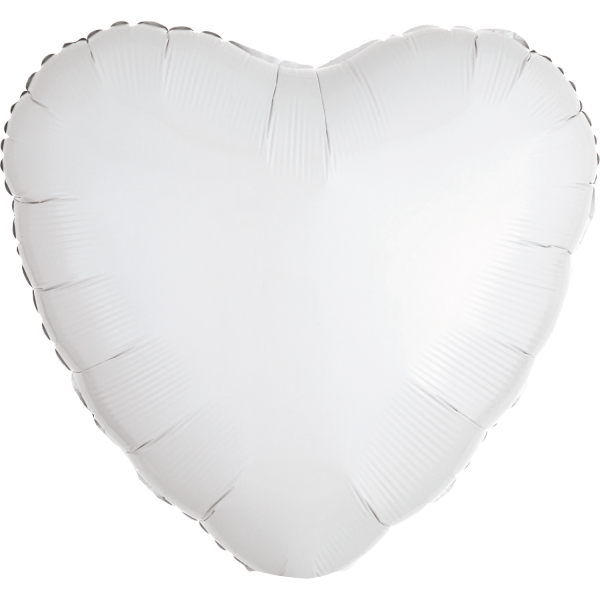 991409092
18″ Foil Metallic White Heart