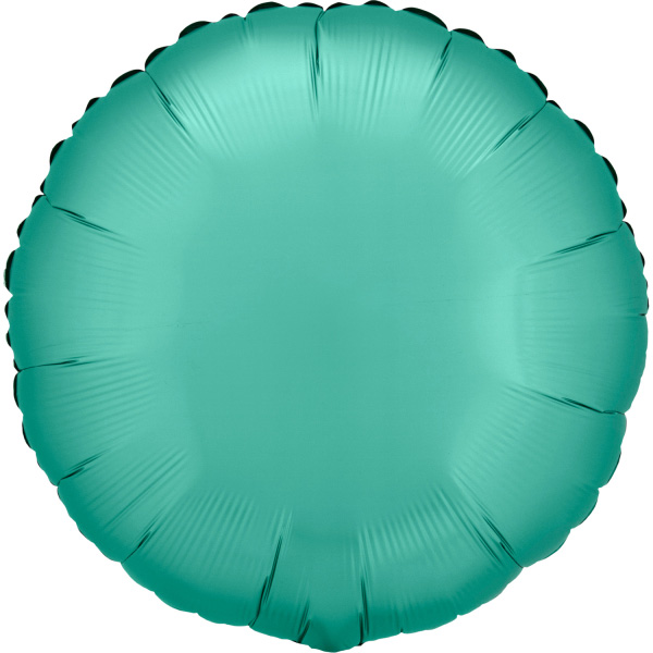 9914104
18″ Foil Silk Lustre Jade Green Round