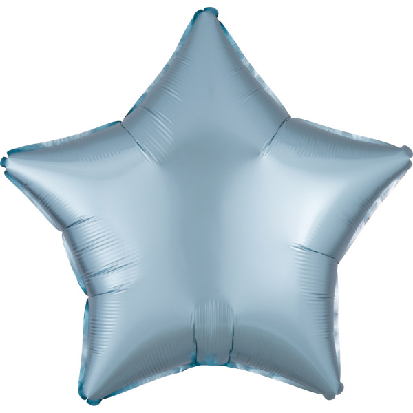 9914118
18″ Foil Silk Lustre Pastel Blue Star