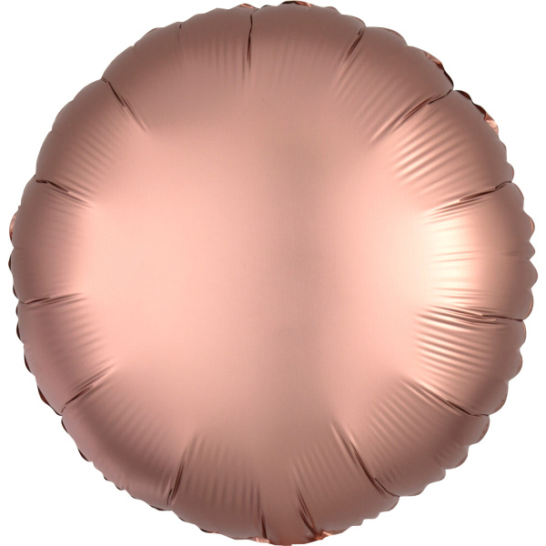 9914131
18″ Foil Silk Lustre Rose Copper Round