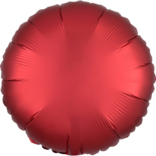 9914134
18″ Foil Silk Lustre Dark Red Round