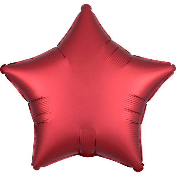 9914136
18″ Foil Silk Lustre Dark Red Star