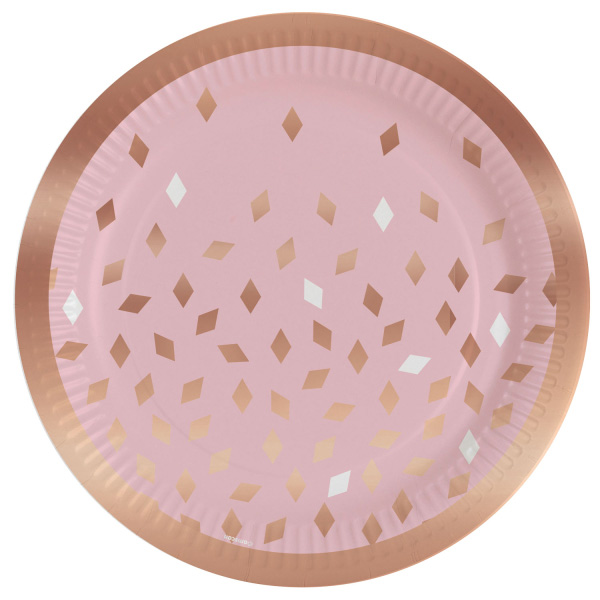 9913894
8 Plates Rose Gold Birthday