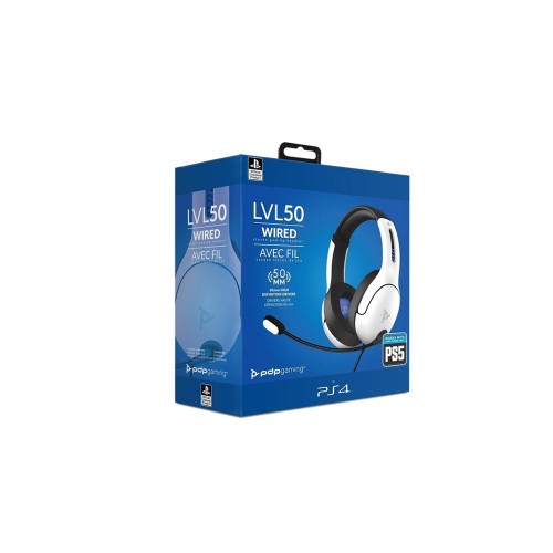 PS4/PS5 Wired Headset LVL50 White