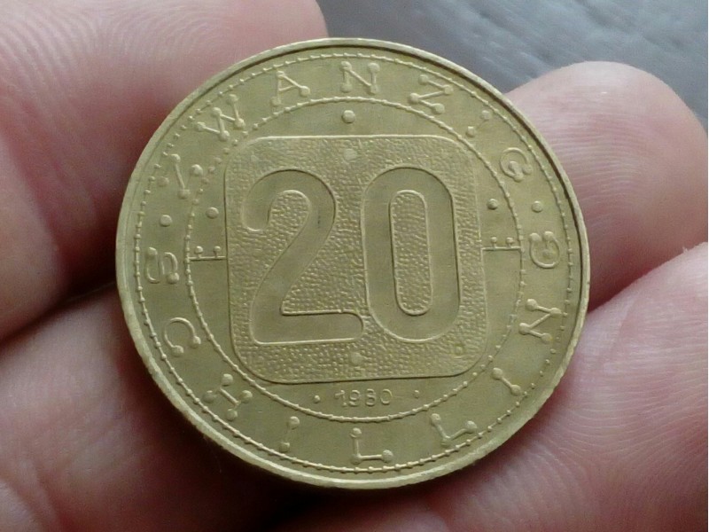 Austrija, 20 silinga 1980