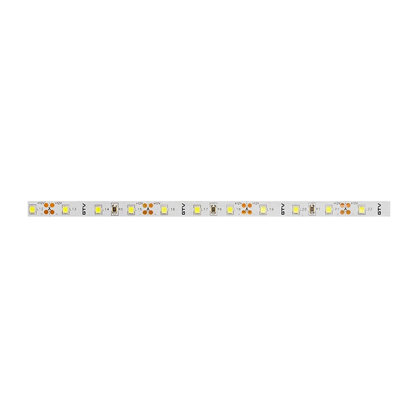 LED TRAKA 2835. 300 LEDs/m. 3200K. 48W. 1100 lm/m. 24VDC. IP20. 8 mm. 5 m