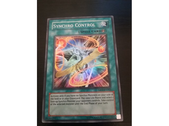 Yu-GI-OH!- Synchro Control (Super rare)