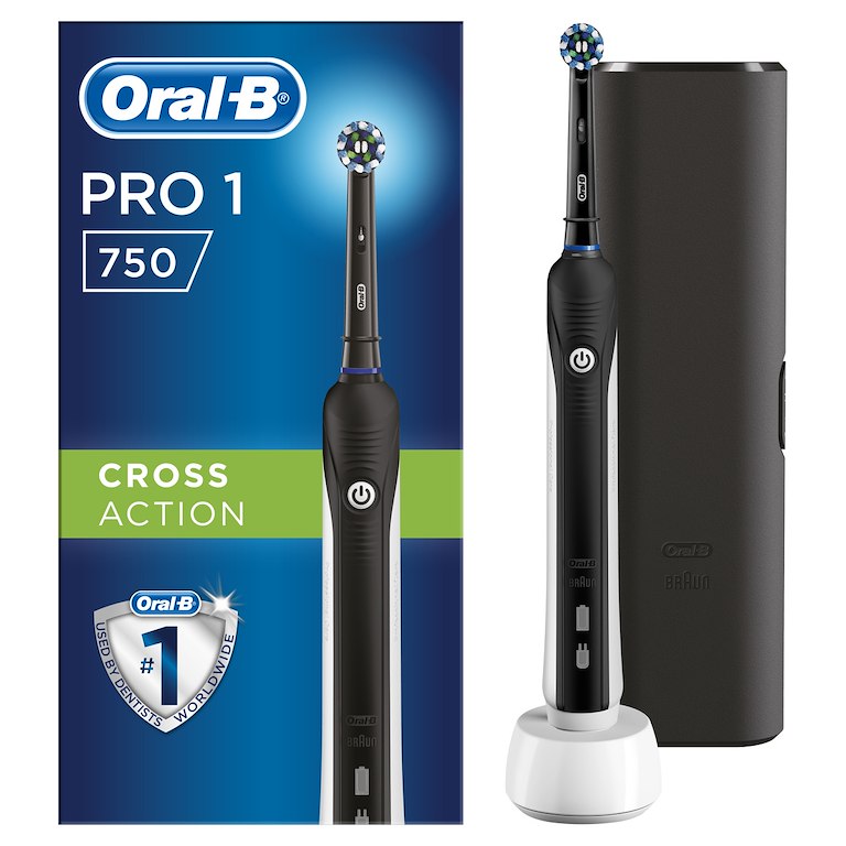 OralB Pro 750 3D CrossAction Black Edition električna četkica za zubeID: EK000336429