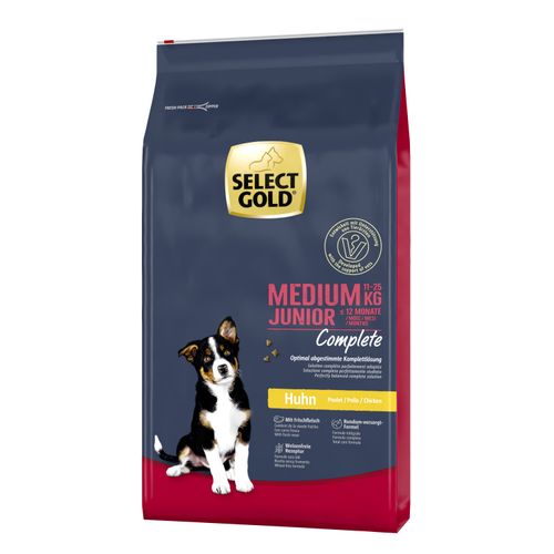 Select Gold DOG Junior Complete Medium piletina 12 kg