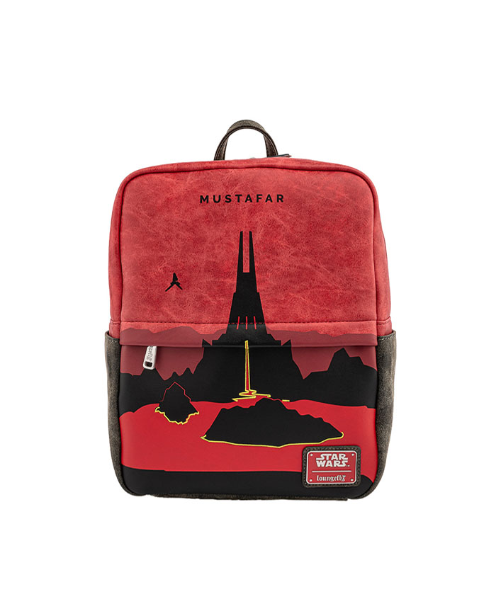 RANAC STAR WARS LANDS MUSTAFAR SQUARE MINI RED Loungefly