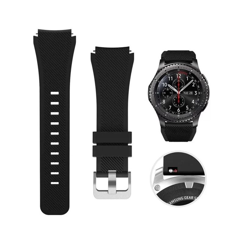 Narukvica trendy za smart watch Samsung 3 22mm crna
