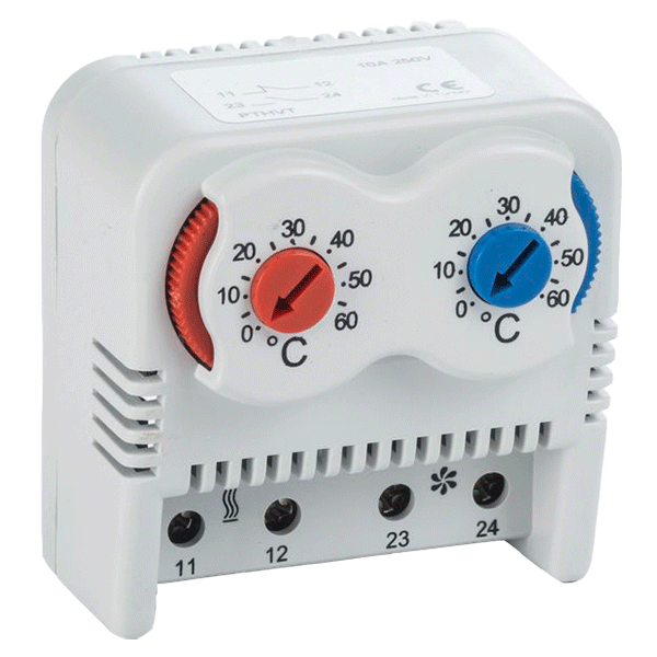 MECHANICAL THERMOSTAT 0-60° NC+NO