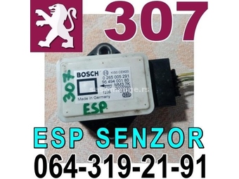 ESP Sensor Pežo 307 Peugeot 0 265 005 291 , 9649400180