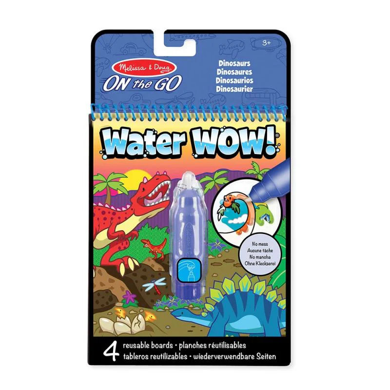Water WOW! - Set za bojenje vodom – olovka + blok DINOSAURUSI