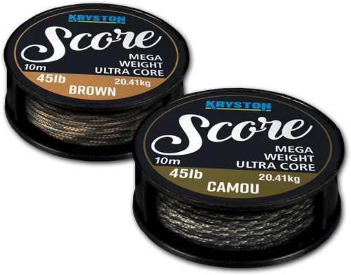 KRYSTON SCORE HEAVYWEIGHT LEADCORE 25LB X 10M CAMOU (KR-SC10)