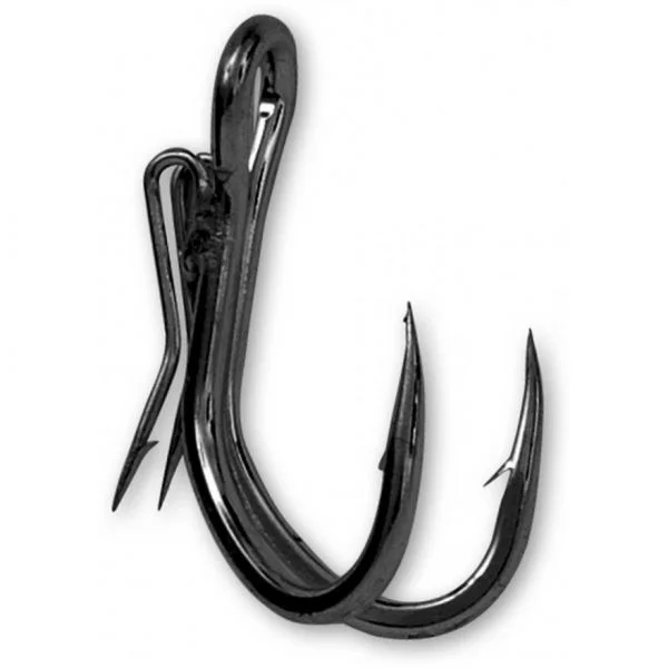 BLACK CAT GHOST DOUBLE HOOK BLACK NICKEL VEL. 4/0