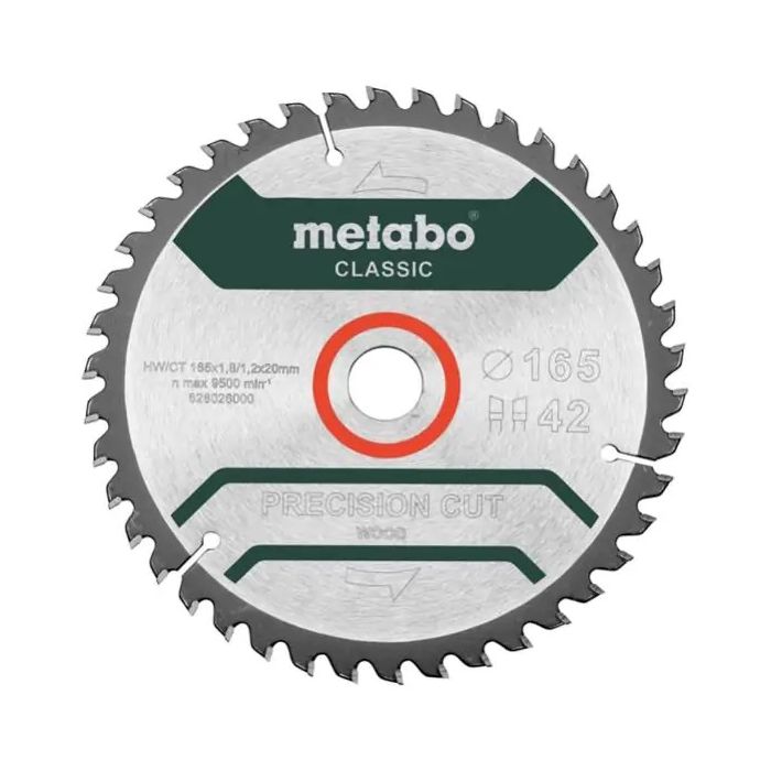 METABO LIST KRUŽNE TESTERE ZA DRVO CLASSIC 165X20 42 ZUBA