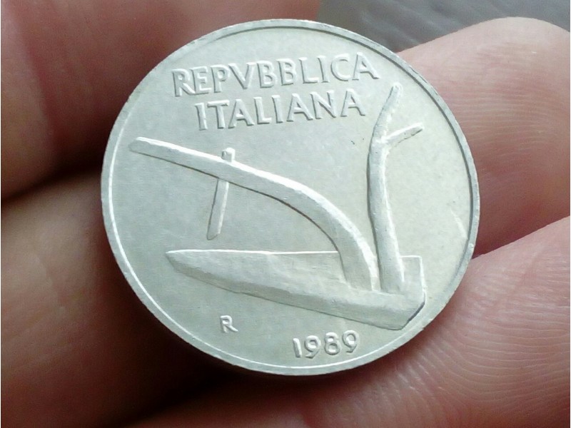 Italija, 10 lira 1989