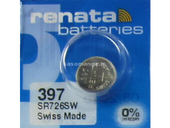 Renata baterija 397 1,55V Srebro oksid dugme baterija za SAT, Pakovanje 1kom