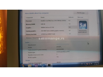 Intel Core 2 Duo E 7500 / 64 BIT / DUAL CORE /X2/ 2x 2,93 Ghz/Fsb 1066 Mhz/ 3 Mb kes + visoki kuler