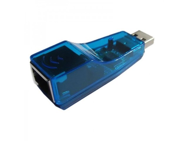 Fast Asia Adapter USB tip A (M) - RJ-45 (F) + CD plavi JP1082