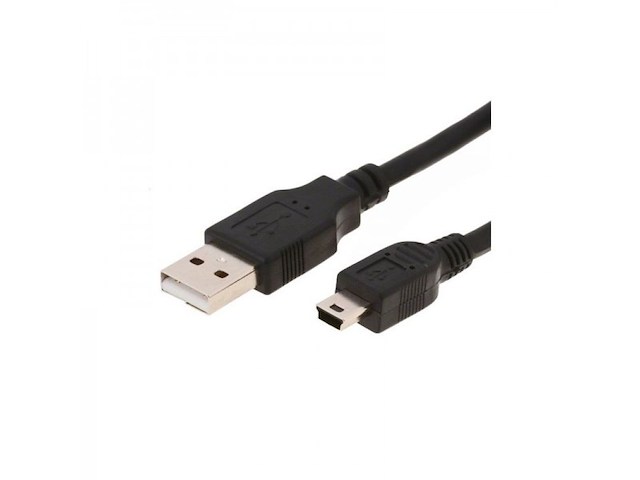 E-green Kabl 2.0 USB A - USB Mini-B M/M 1.8m crni