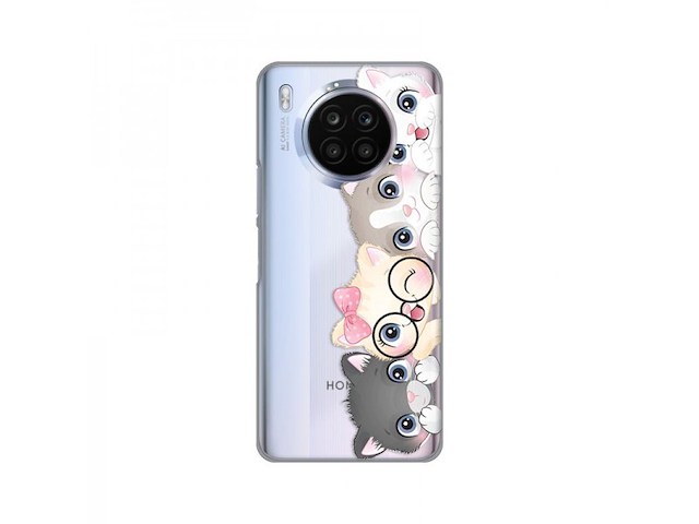 Maskica Silikonska Print Skin za Huawei Honor 50 Lite/Nova 8i Cats