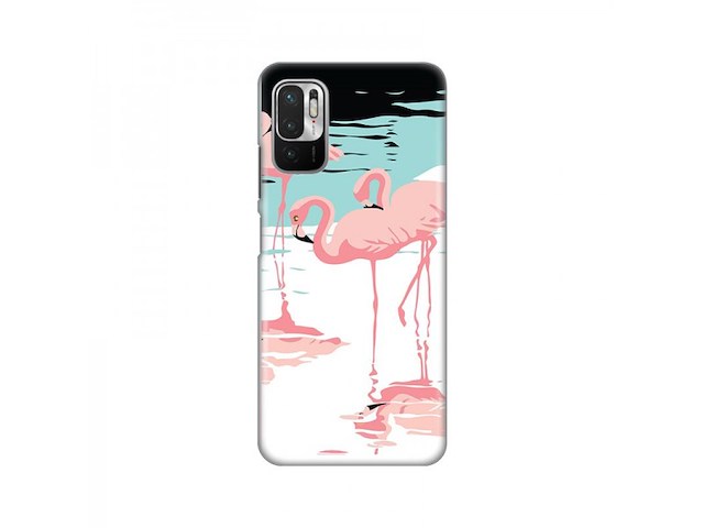 Maskica Silikonska Print za Xiaomi Redmi Note 10 5G Pink Flamingos