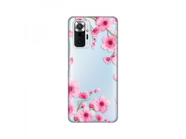 Maskica Silikonska Print Skin za Xiaomi Redmi Note 10 Pro/10 Pro Max Rose flowers