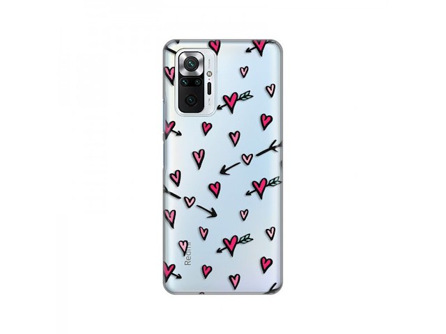 Maskica Silikonska Print Skin za Xiaomi Redmi Note 10 Pro/10 Pro Max Heart Pattern